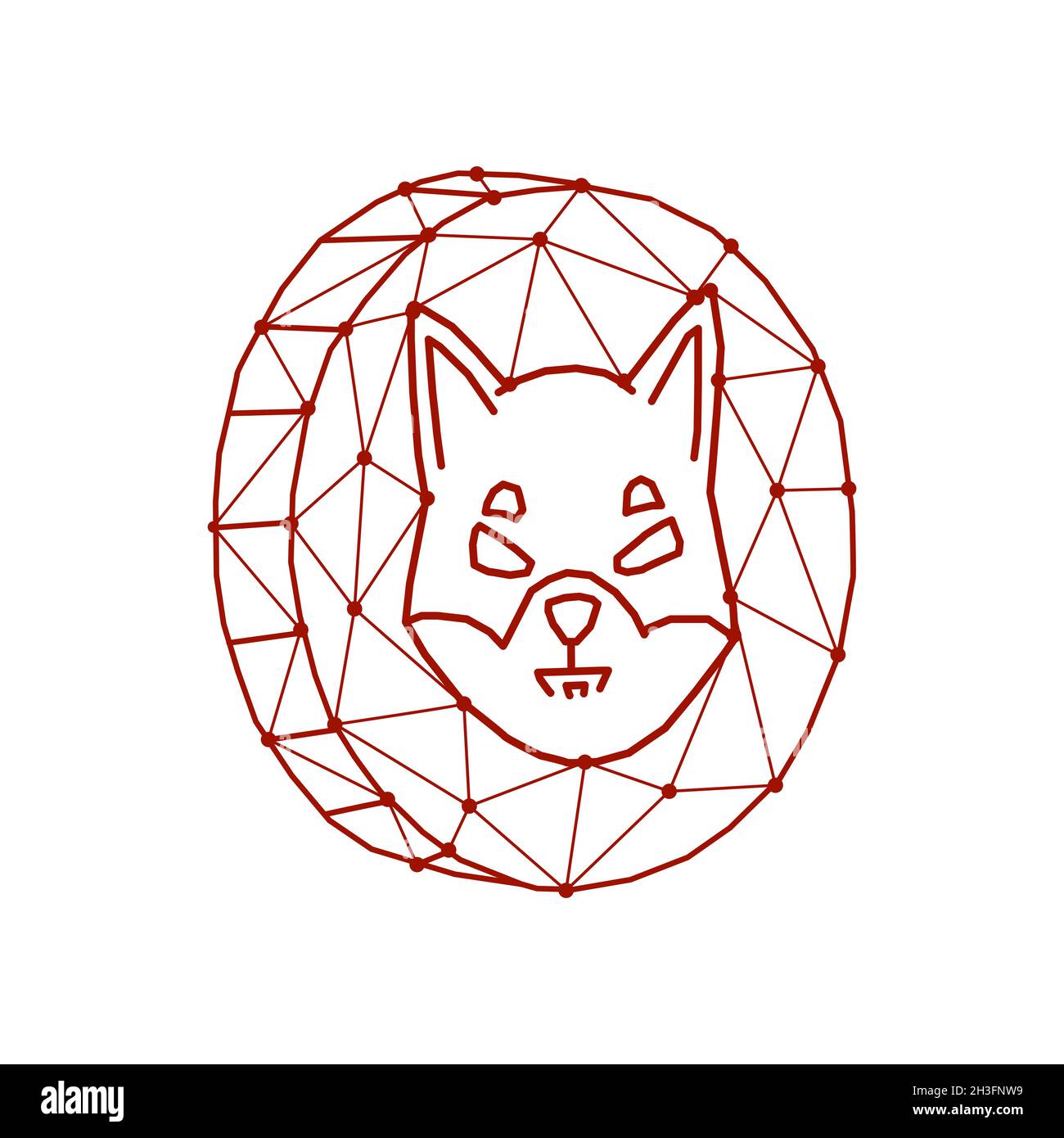 Shiba inu coin isolated on white background Stock Vector Image & Art ...