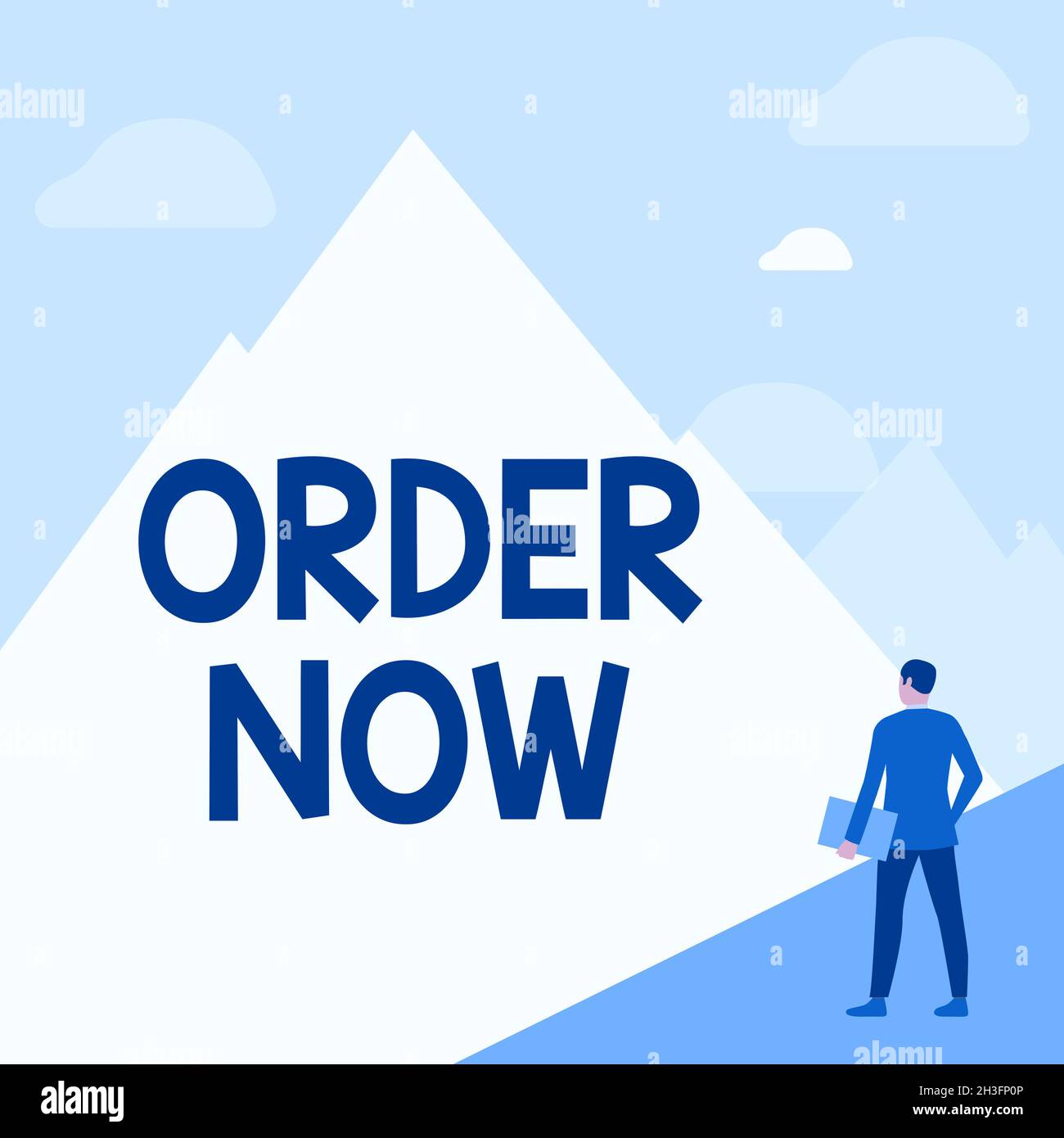Text sign showing Order Now, Business showcase the activity of asking ...