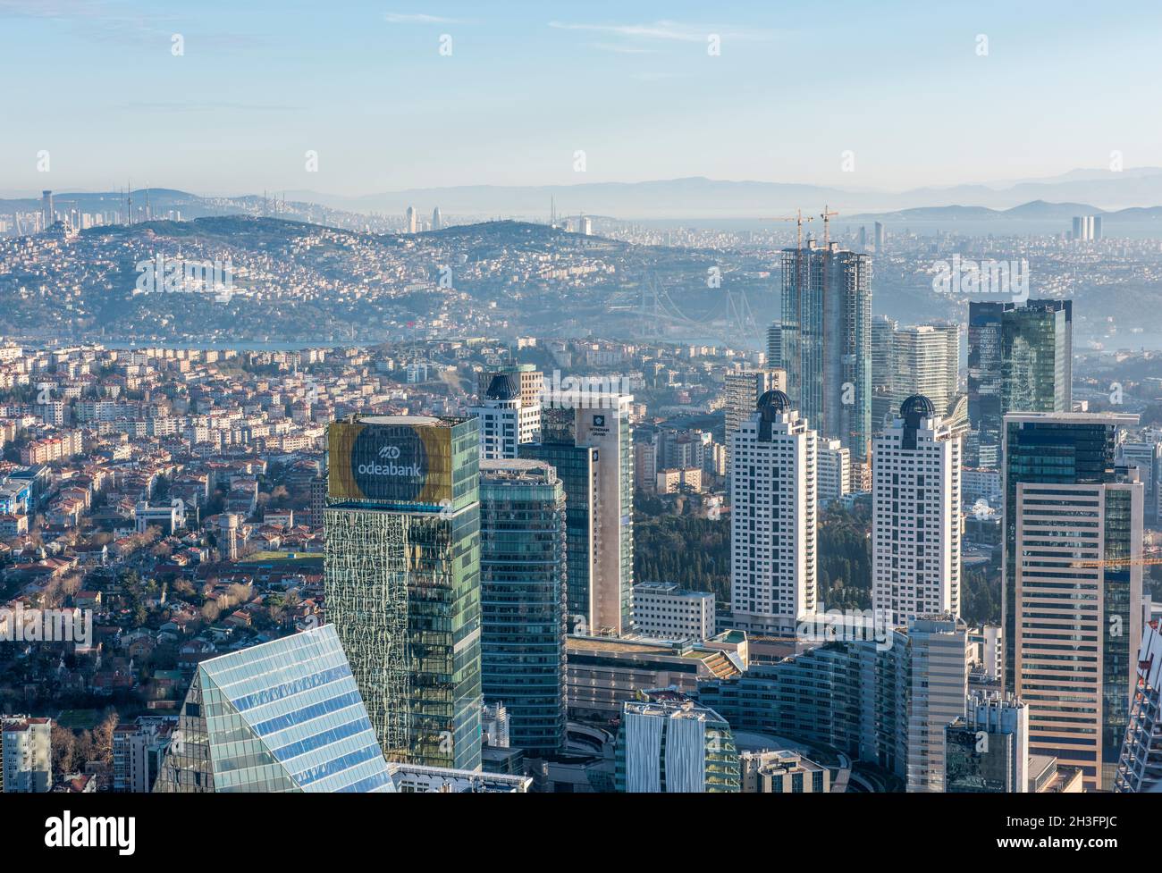 skyscraper view fros istanbul, turkey Stock Photo - Alamy