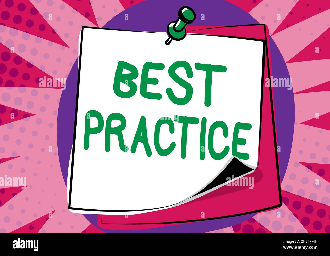 Sign displaying Best Practice. Internet Concept commercial procedures ...