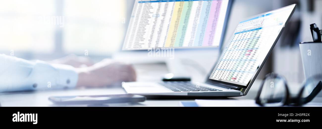 Medical Coding Bill And Billing Codes Spreadsheets Stock Photo - Alamy