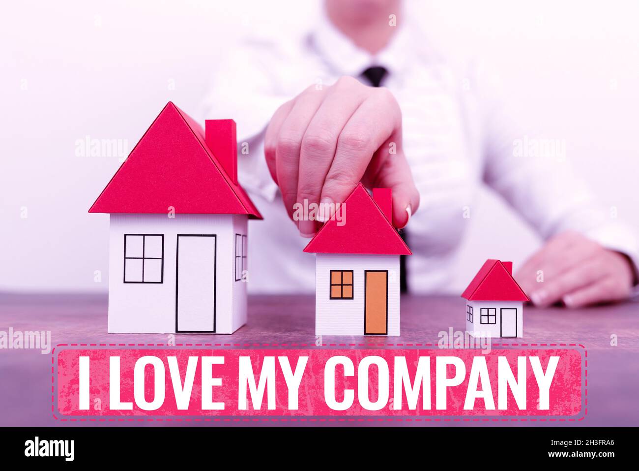 Inspiration showing sign I Love My Company. Business concept tell why ...