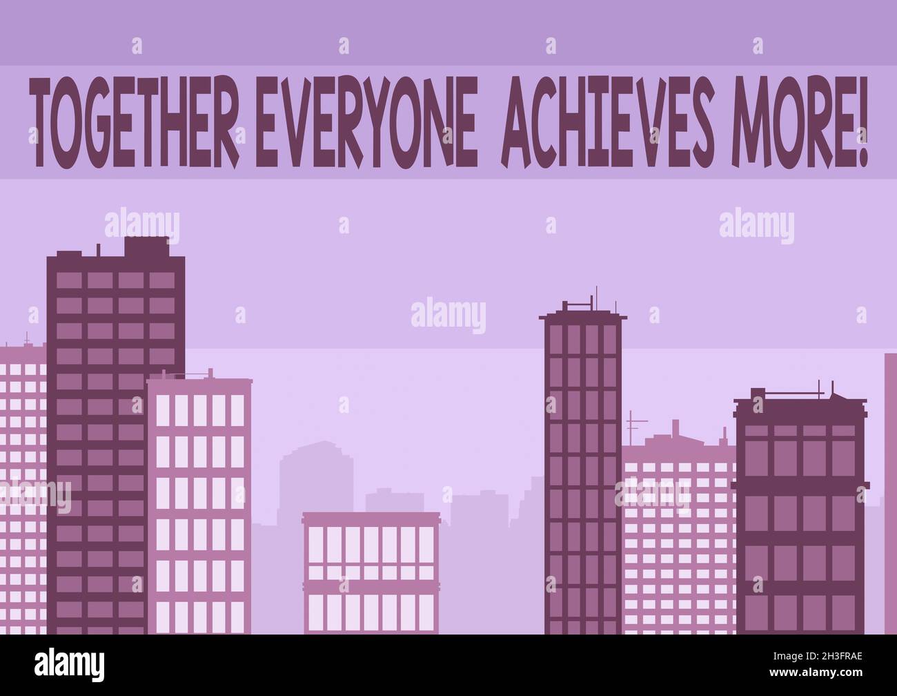 Inspiration showing sign Together Everyone Achieves More. Conceptual ...