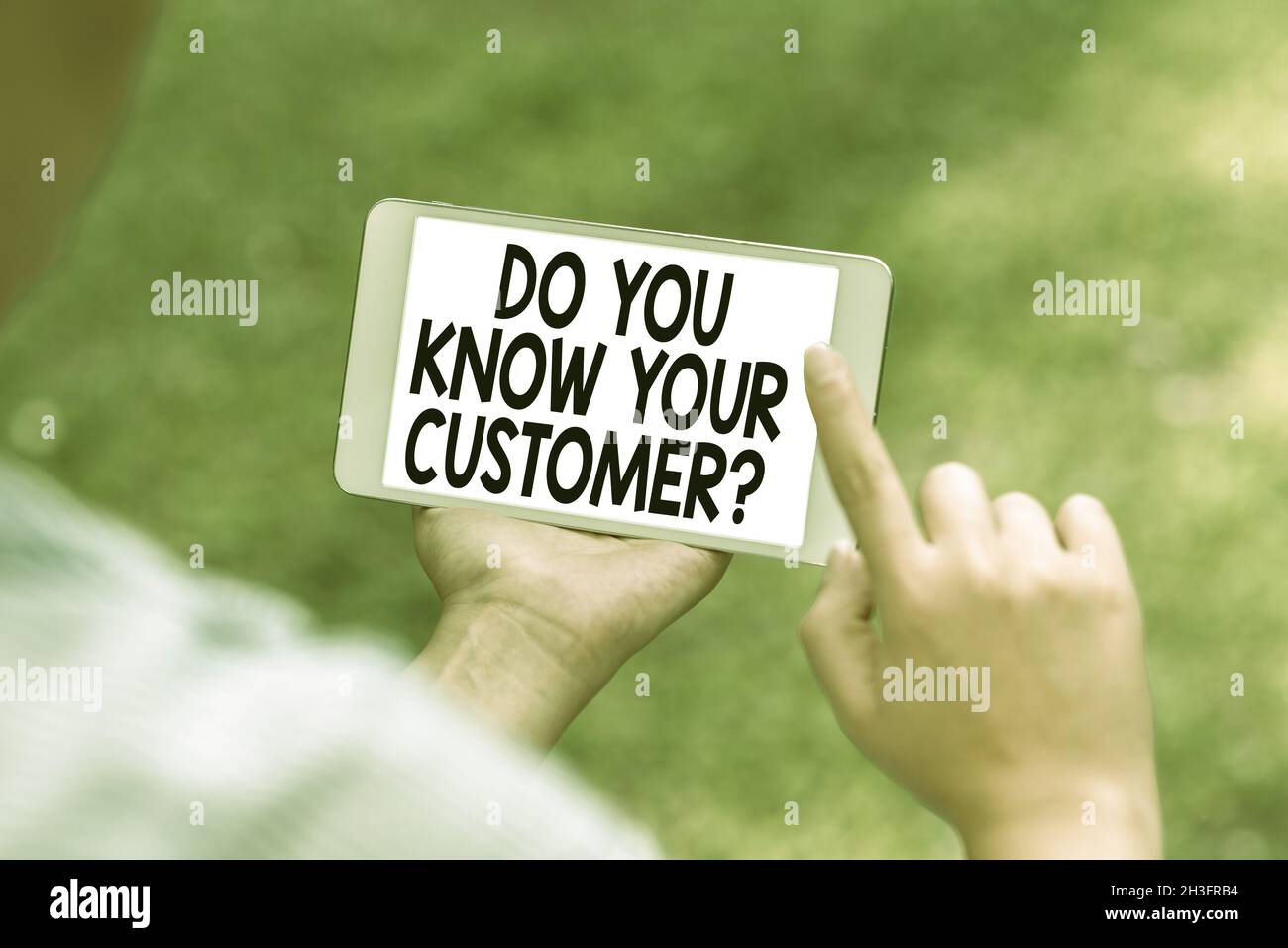 Sign displaying Do You Know Your Customer Question. Word Written on ...