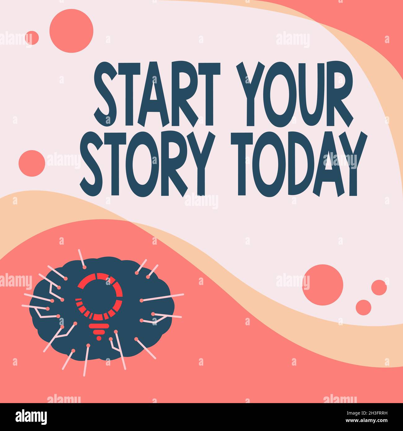 Conceptual display Start Your Story Today, Word Written on work hard on ...