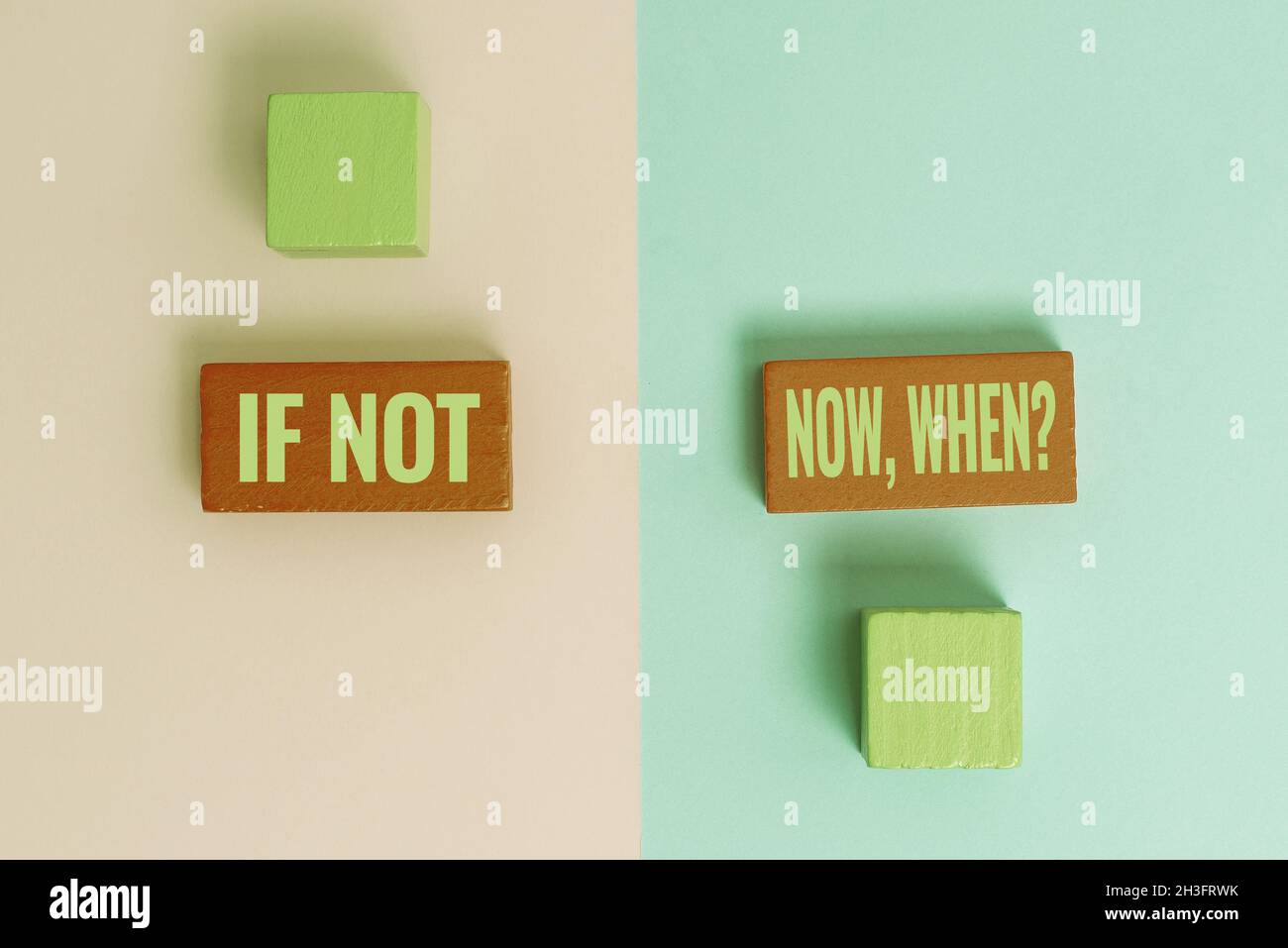 Inspiration showing sign If Not Now When Question, Word for start ...