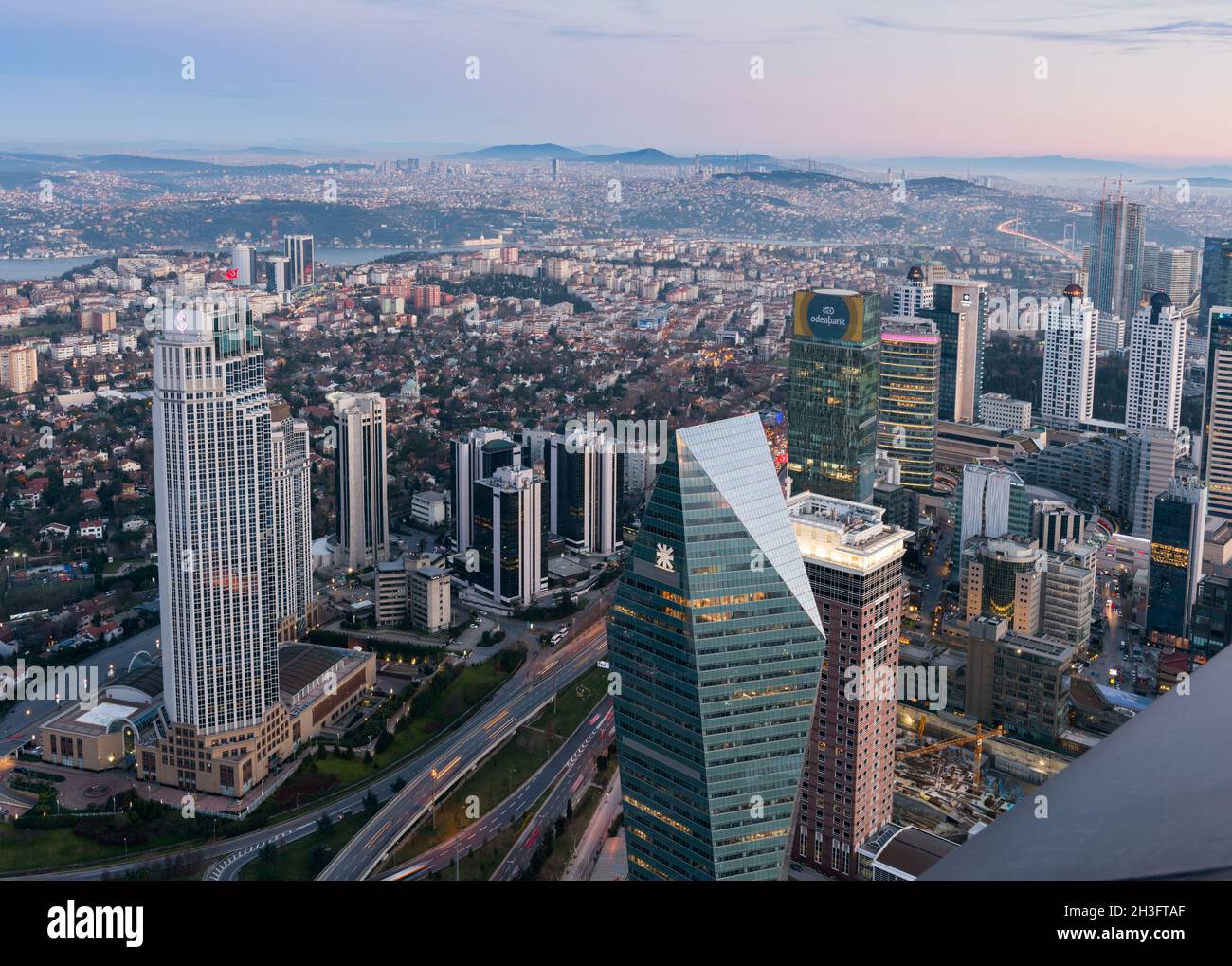 skyscraper view fros istanbul, turkey Stock Photo - Alamy
