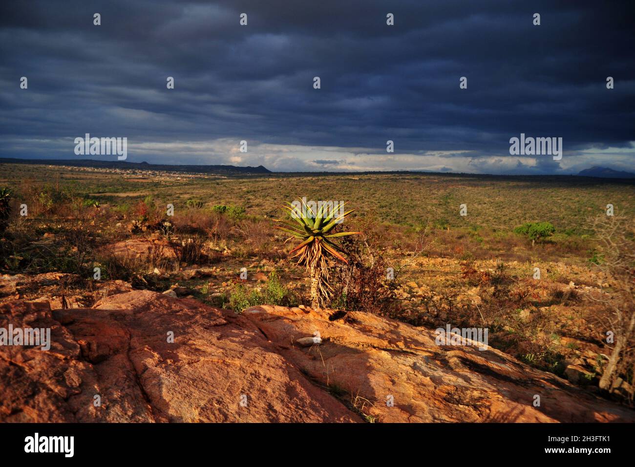 An overcast afternoon above the Drakensberg mountains in Limpopo ...