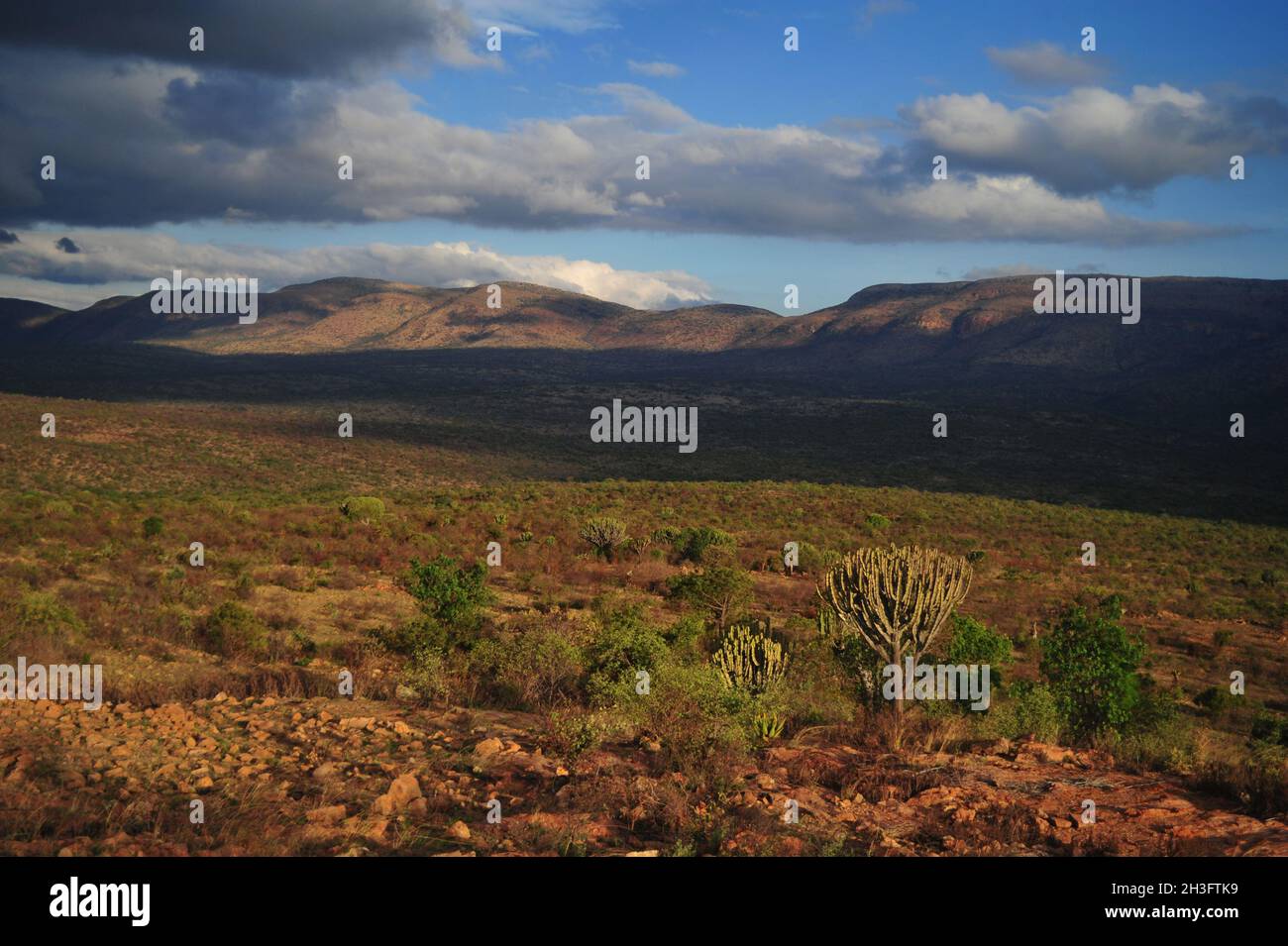 An overcast afternoon above the Drakensberg mountains in Limpopo ...