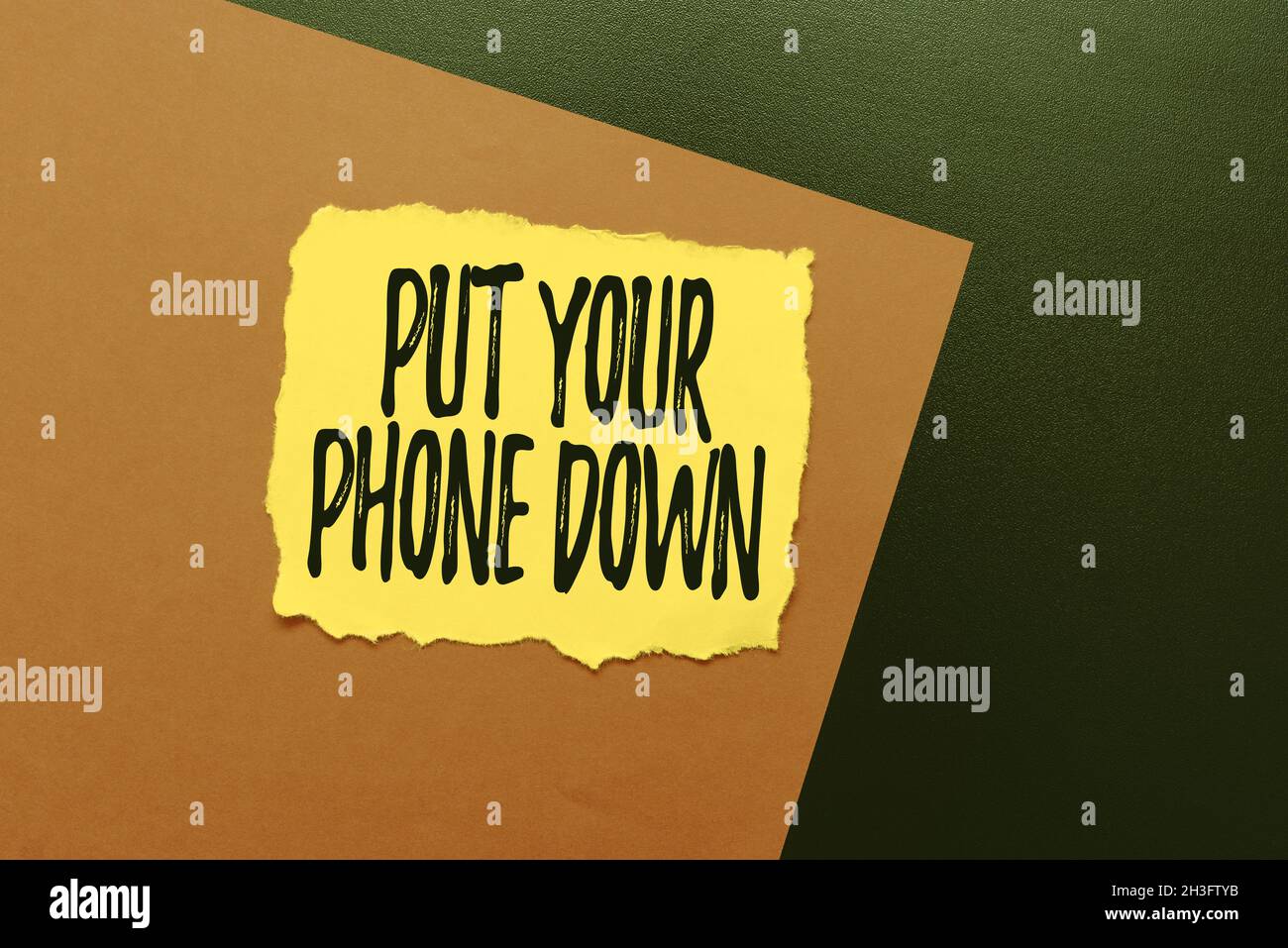 Inspiration showing sign Put Your Phone Down. Internet Concept end ...