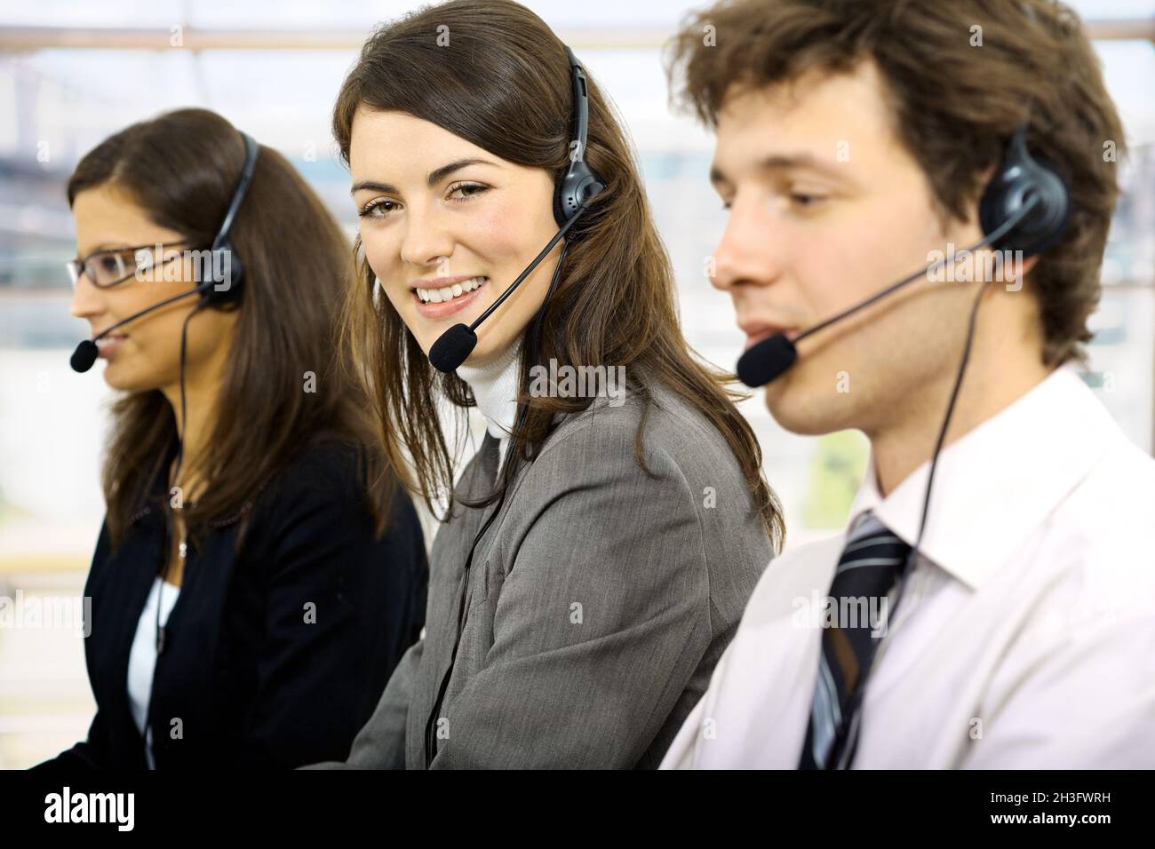 Customer service operators Stock Photo - Alamy