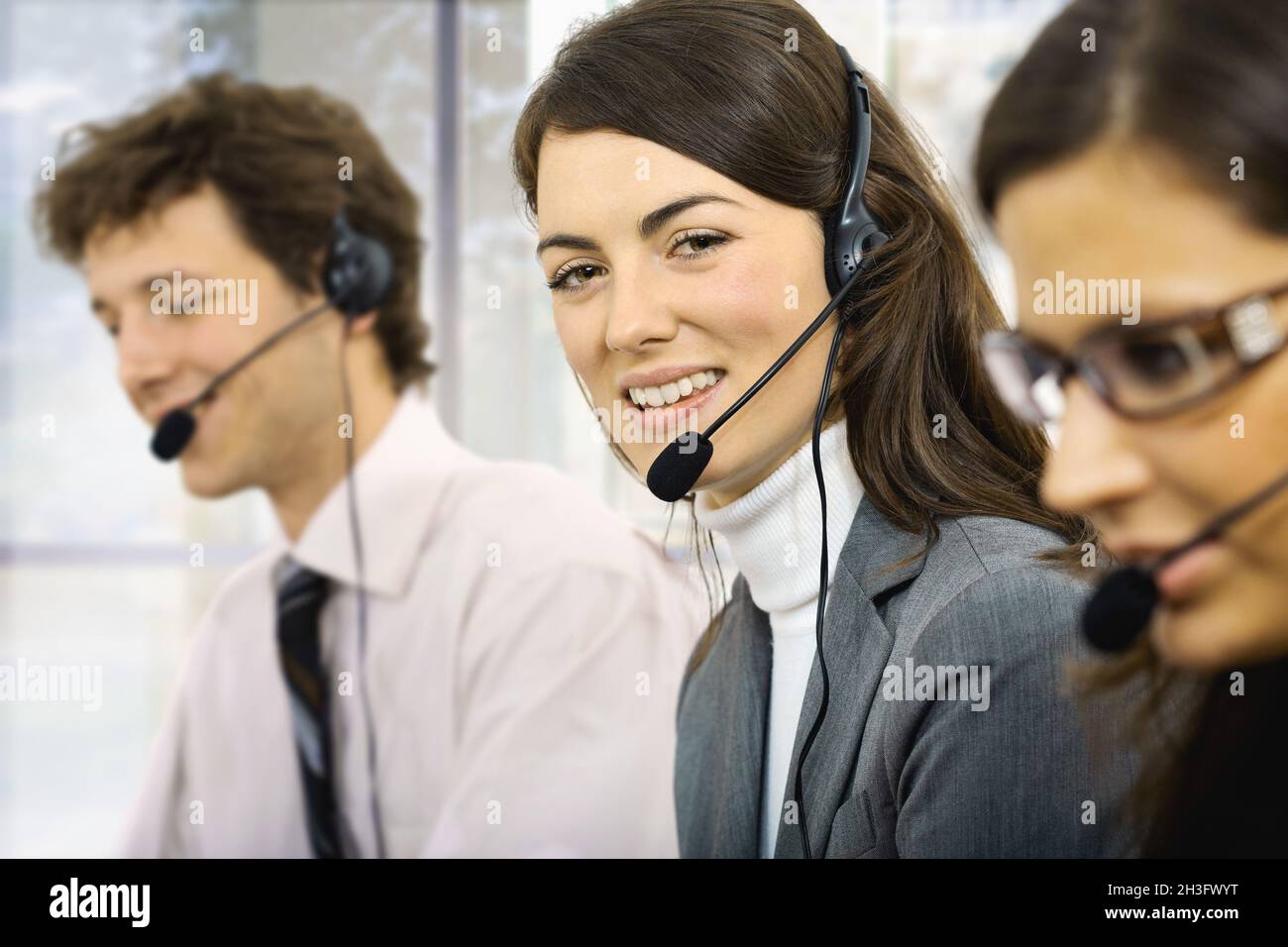 Customer service operators Stock Photo - Alamy