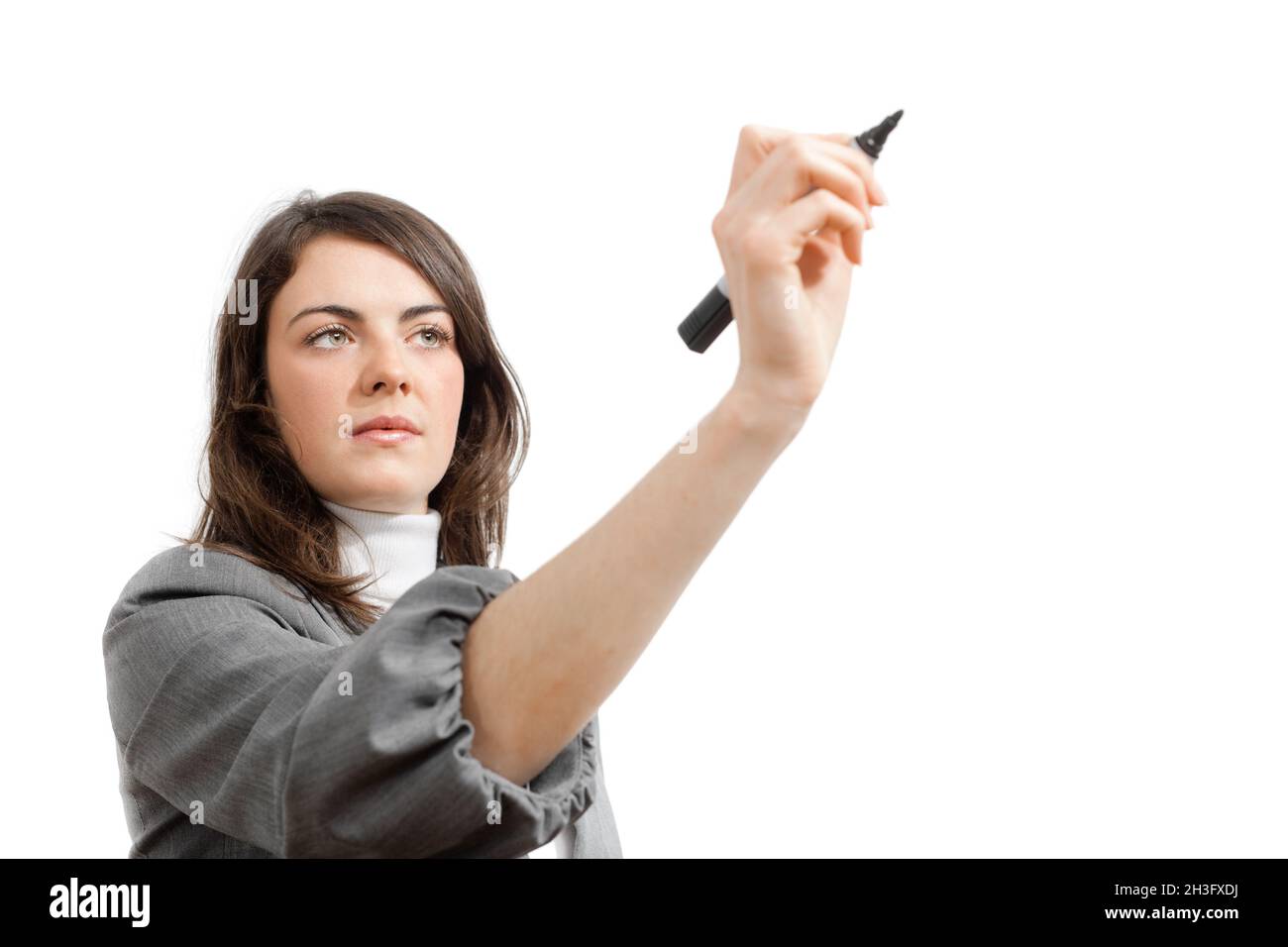 Professional young woman working Cut Out Stock Images & Pictures - Alamy