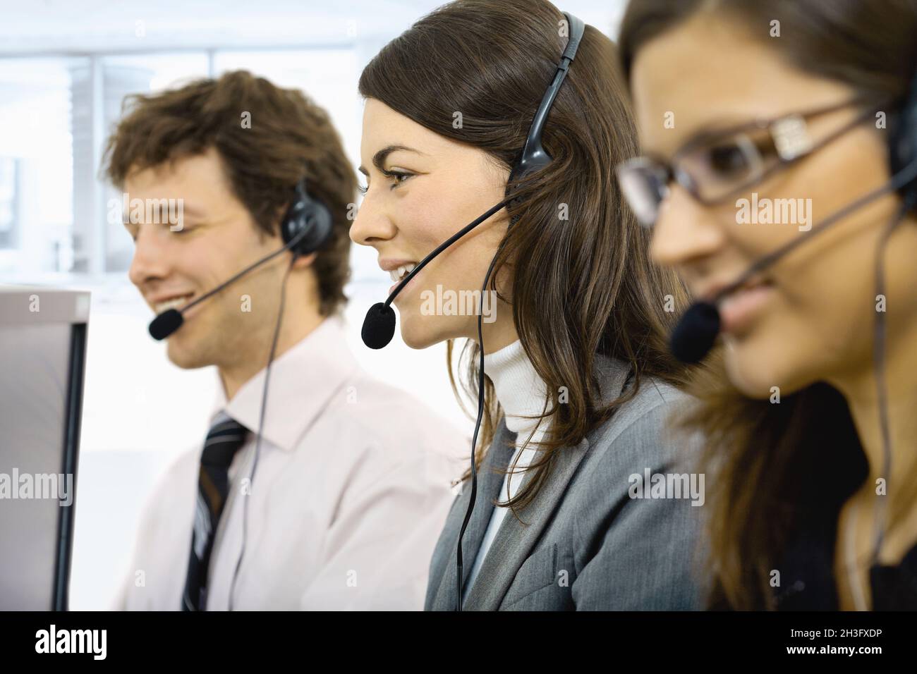 Customer service operators Stock Photo - Alamy