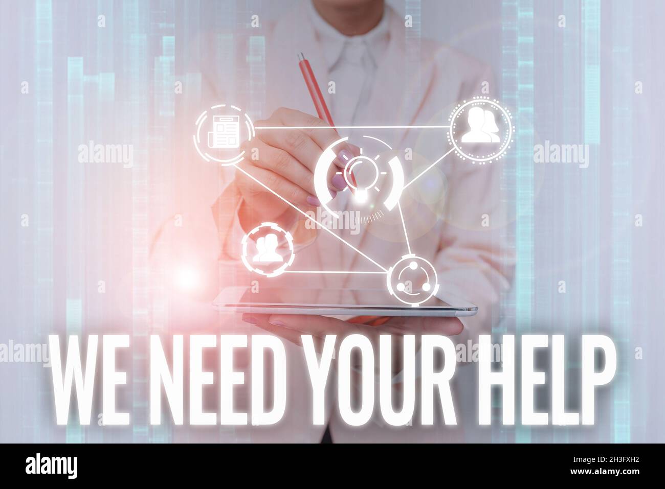 Conceptual display We Need Your Help. Internet Concept asking someone ...