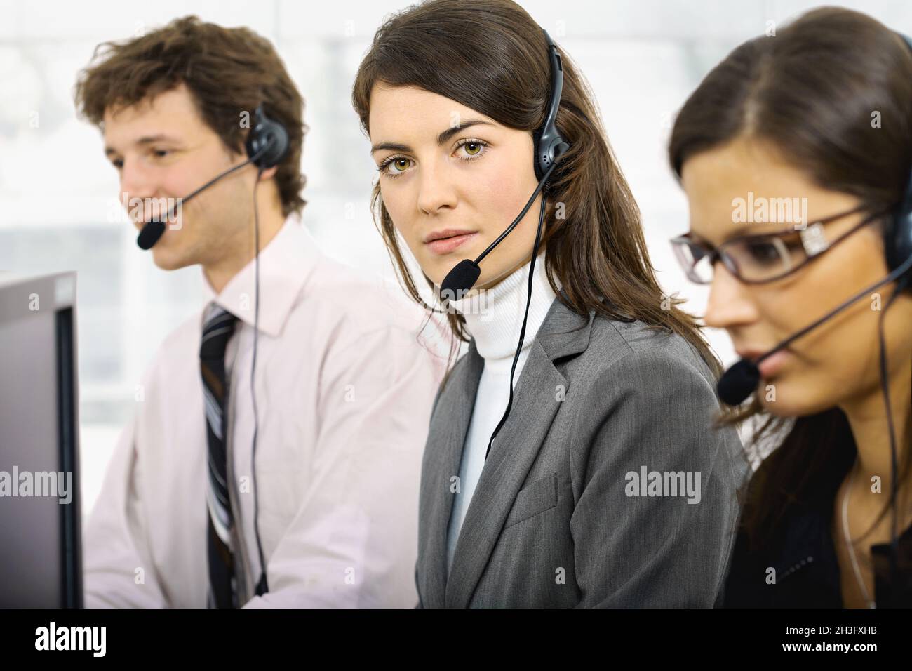 Customer service operators Stock Photo - Alamy