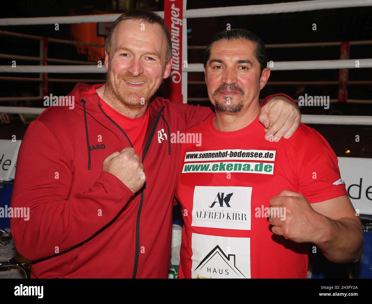 Fitness Guru Sepp Maurer With Boxing Trainer Magomed Schaburow At The ...