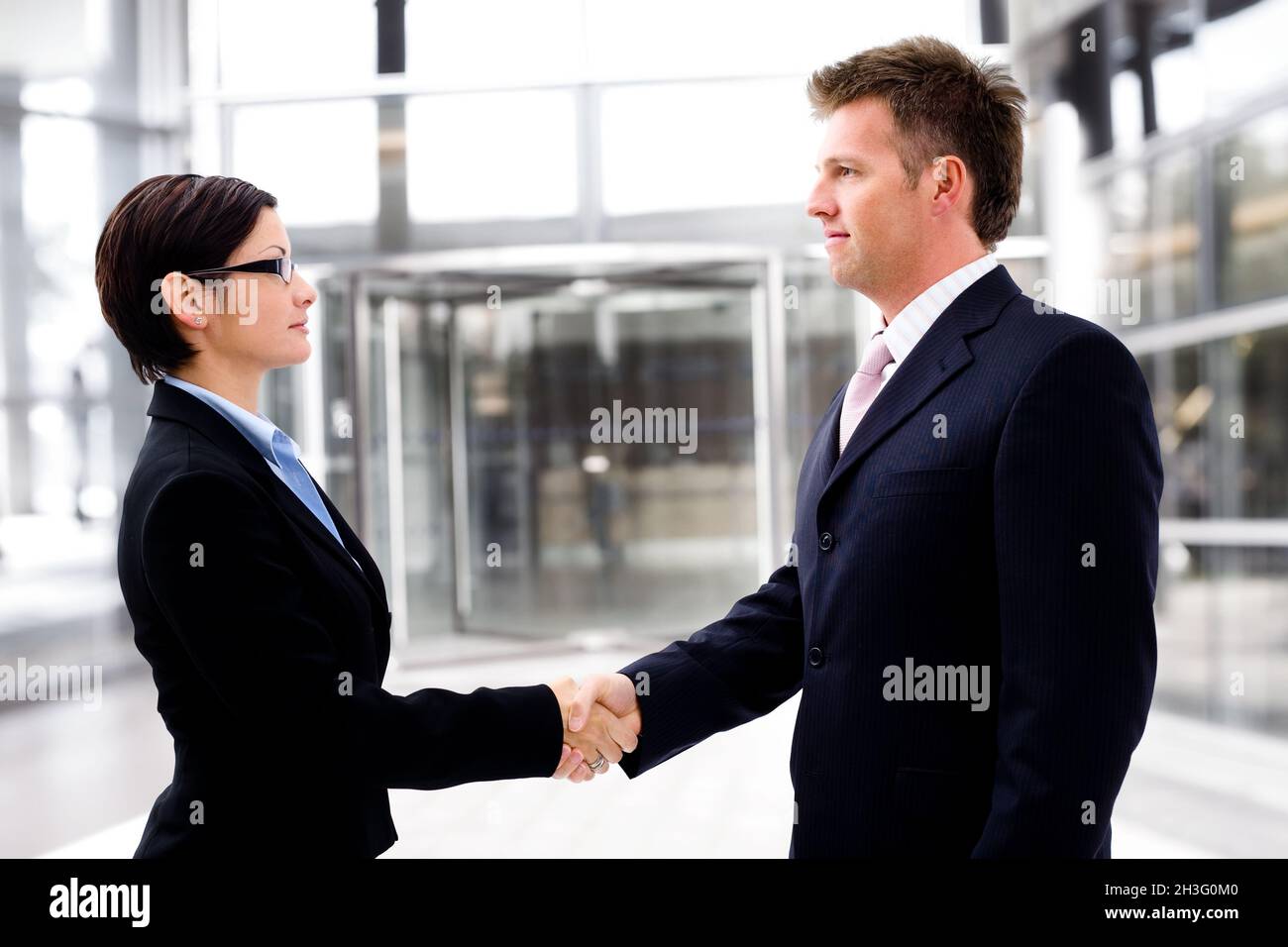 Handshake secretary hi-res stock photography and images - Alamy