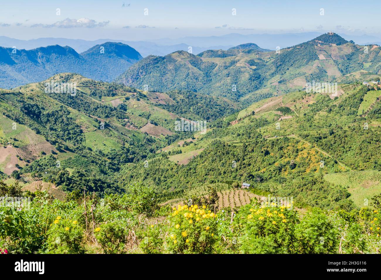 Landscape near Kalaw town, Myanmar Stock Photo - Alamy