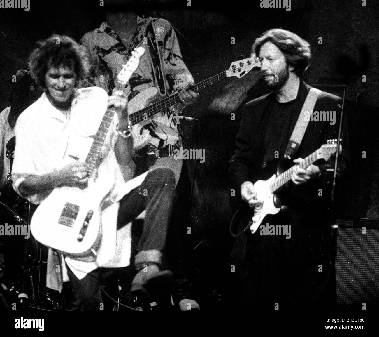 Keith Richards Eric Clayton 1990 Photo by John Barrett/PHOTOlink Stock ...