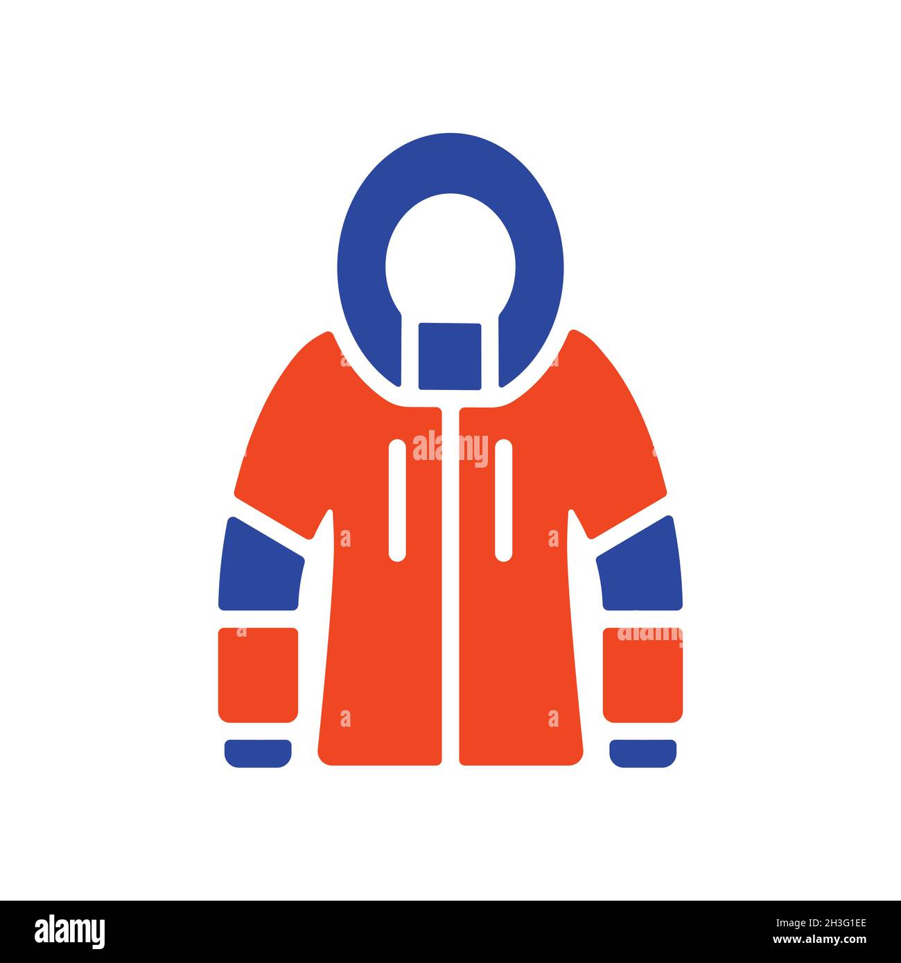 Winter Jacket vector glyph icon. Winter sign. Graph symbol for travel ...
