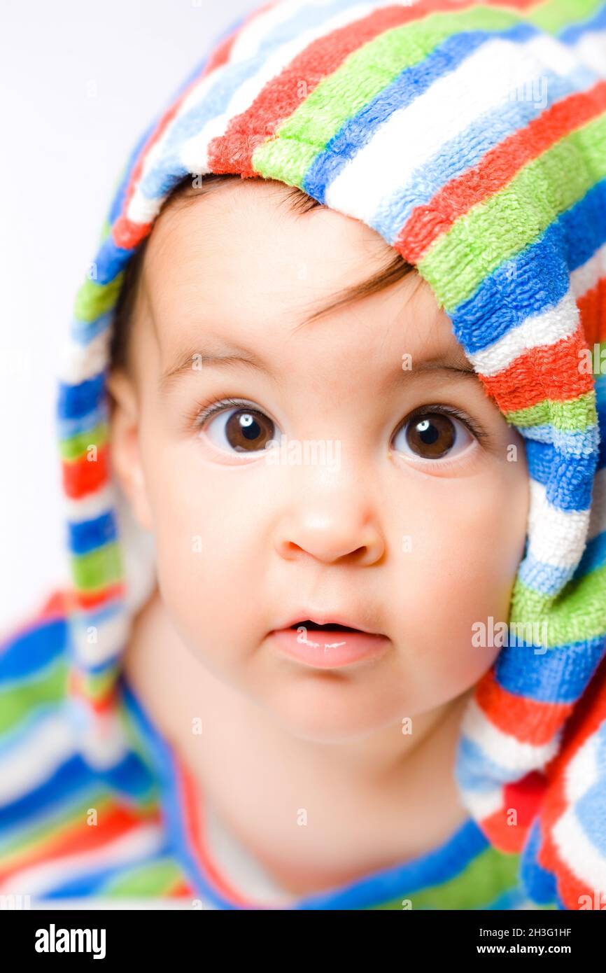 Baby in colors Stock Photo - Alamy