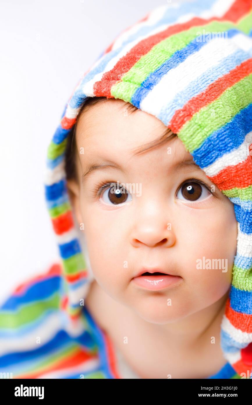 Baby in colors Stock Photo - Alamy