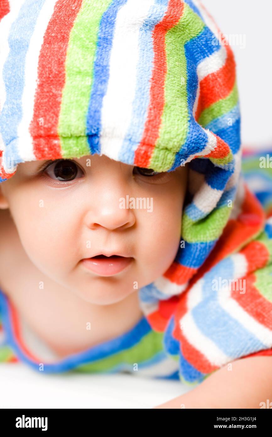 Baby in colors Stock Photo - Alamy