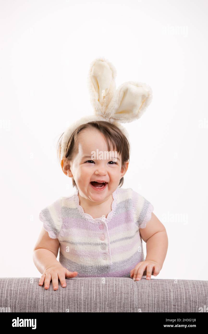 Happy laughing baby girl Stock Photo - Alamy