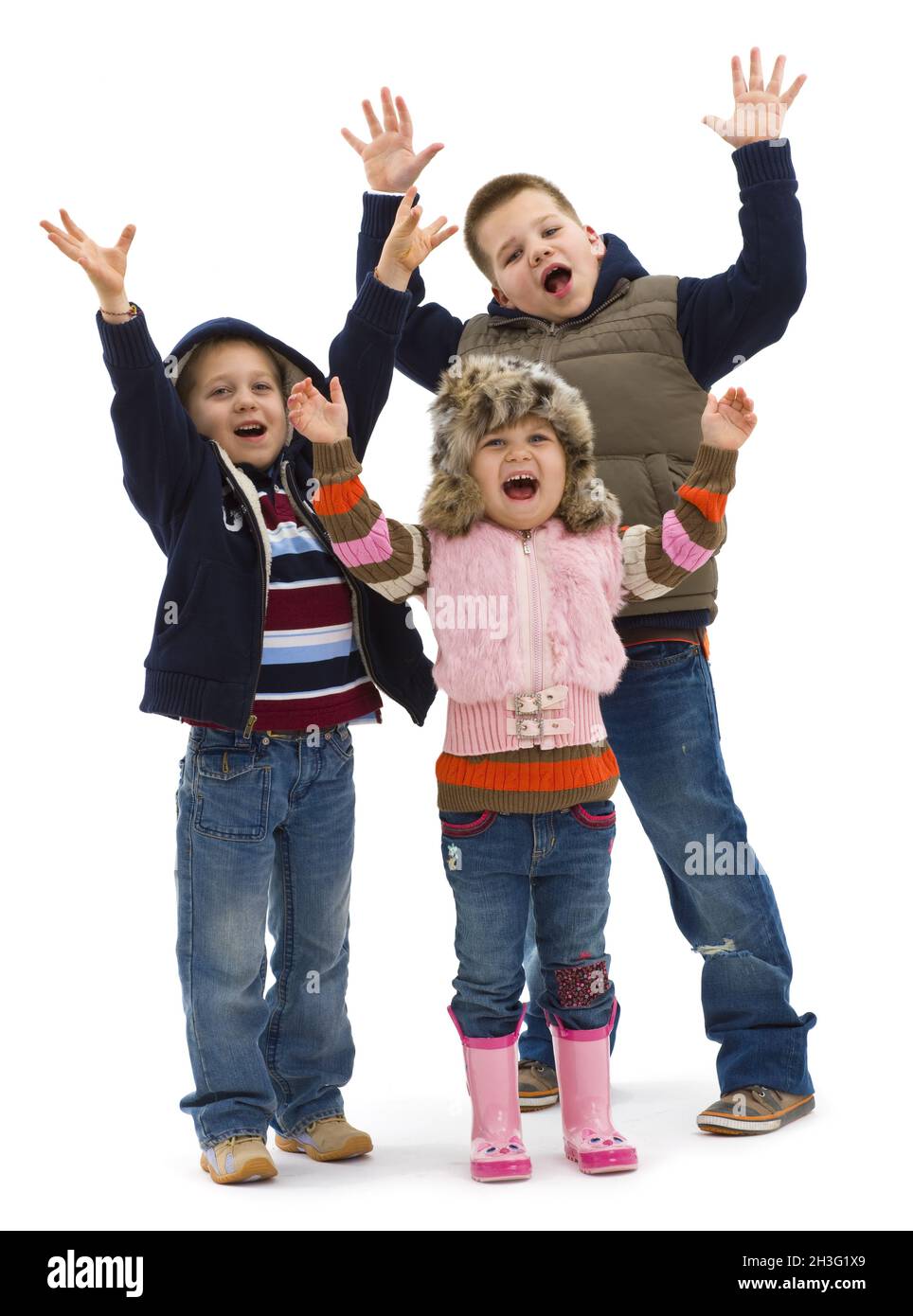 Group of happy kids Stock Photo - Alamy
