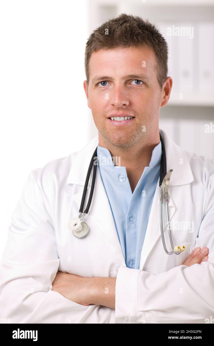 Doctor inside medical office hi-res stock photography and images - Alamy