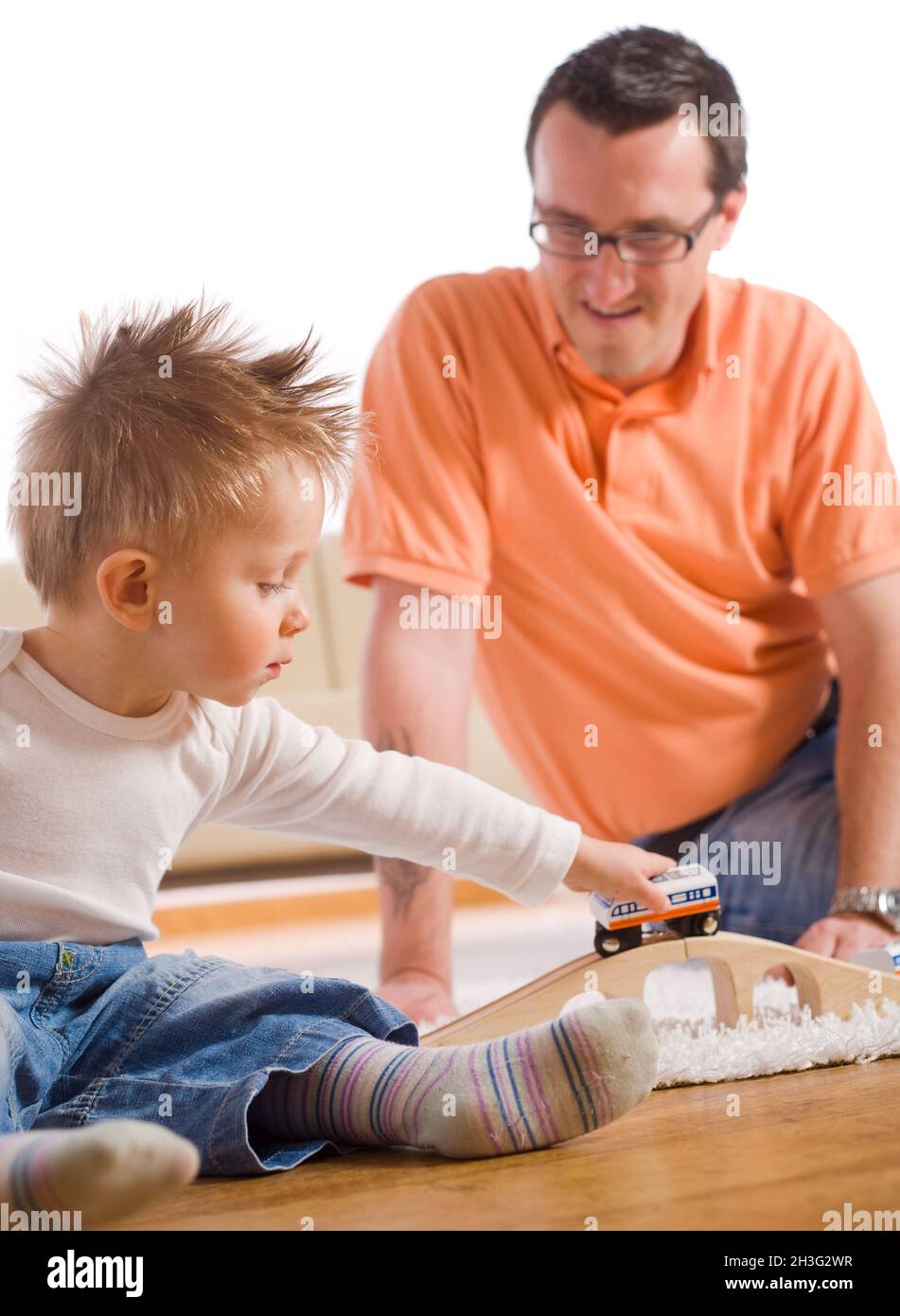 Father and child Stock Photo - Alamy