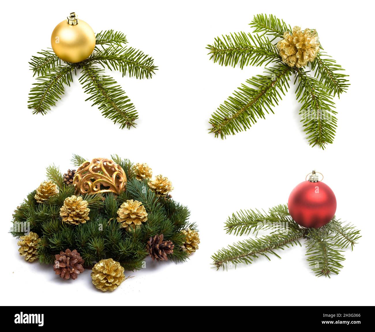 Christmas holiday decorations tree garlands Cut Out Stock Images ...