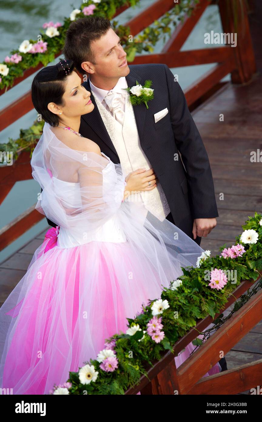 Wedding: Bride and Groom Stock Photo - Alamy