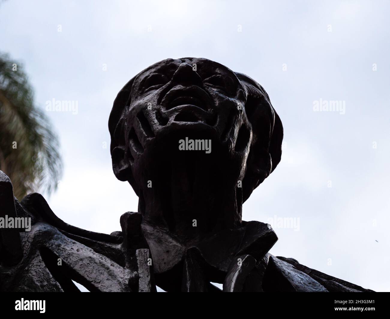 Man Bronze Statue in Public Park in Medellin, Colombia Stock Photo - Alamy