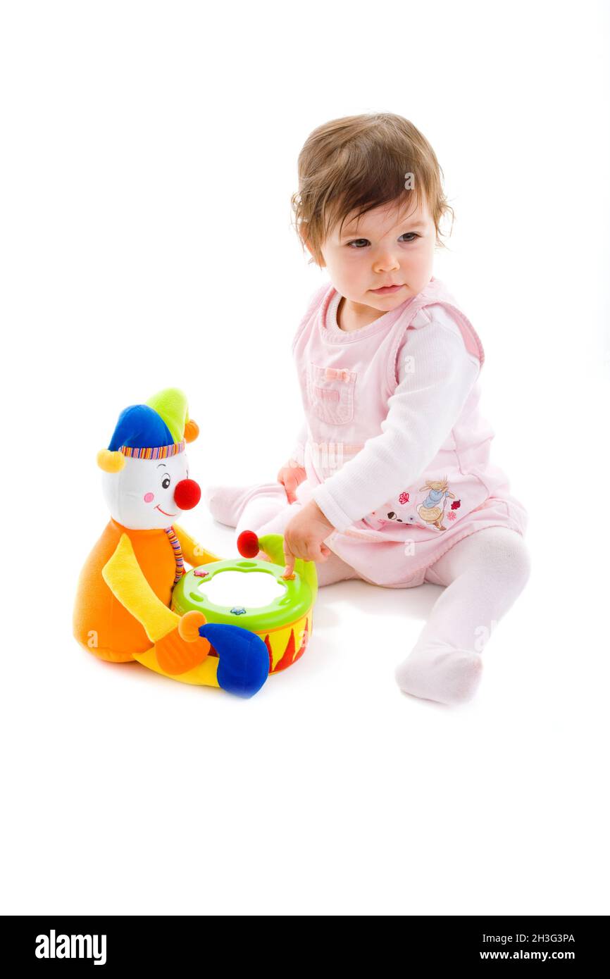 Baby playing cutout Stock Photo - Alamy