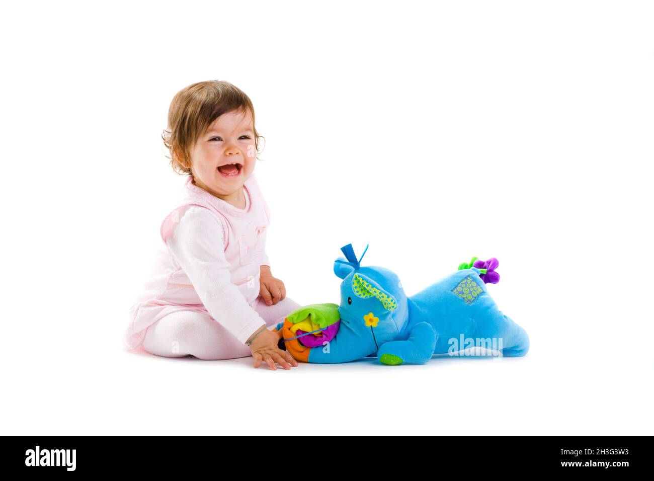 Baby playing cutout Stock Photo - Alamy