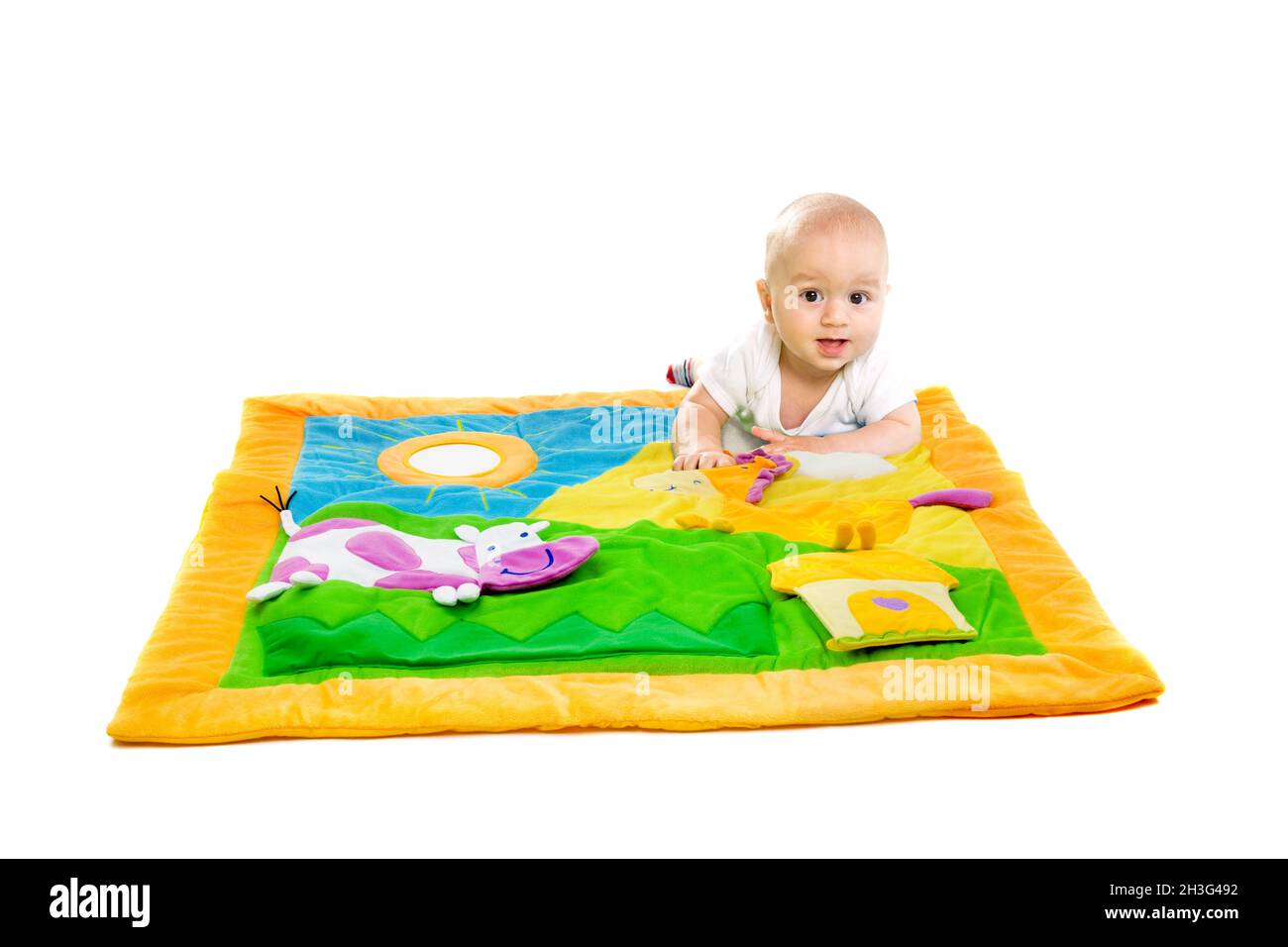 Happy kid toddler playing Cut Out Stock Images & Pictures - Alamy