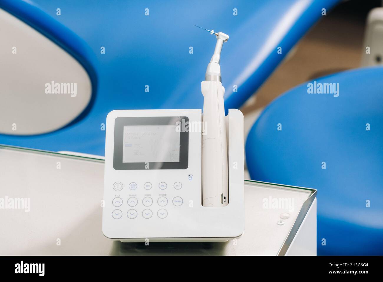 dental equipment in the dentist's office for root canal treatment ...