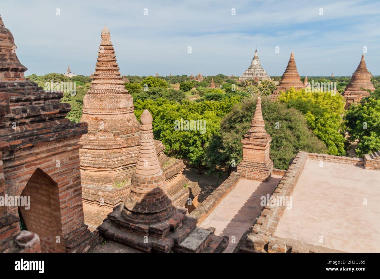 View from Law Ka Ou Shaung temple in Bagan, Myanmar Stock Photo - Alamy