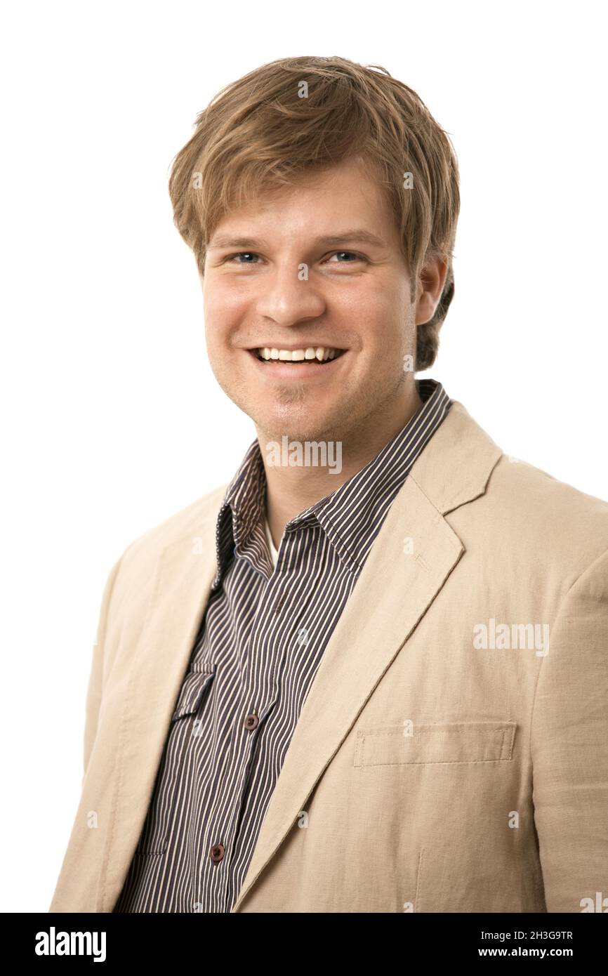 Portrait of happy man Stock Photo - Alamy