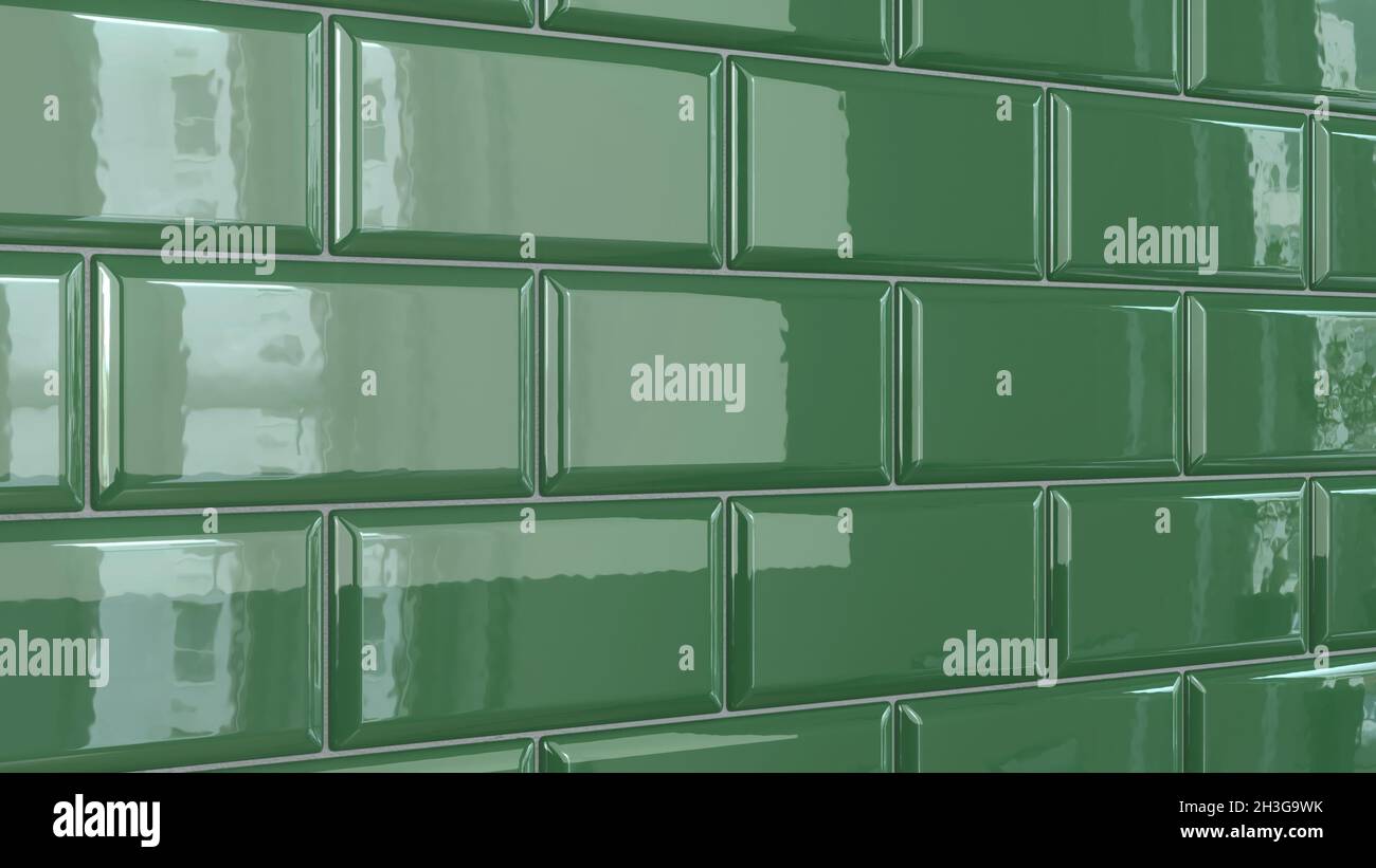 Green ceramic tiles cladding hi-res stock photography and images - Alamy