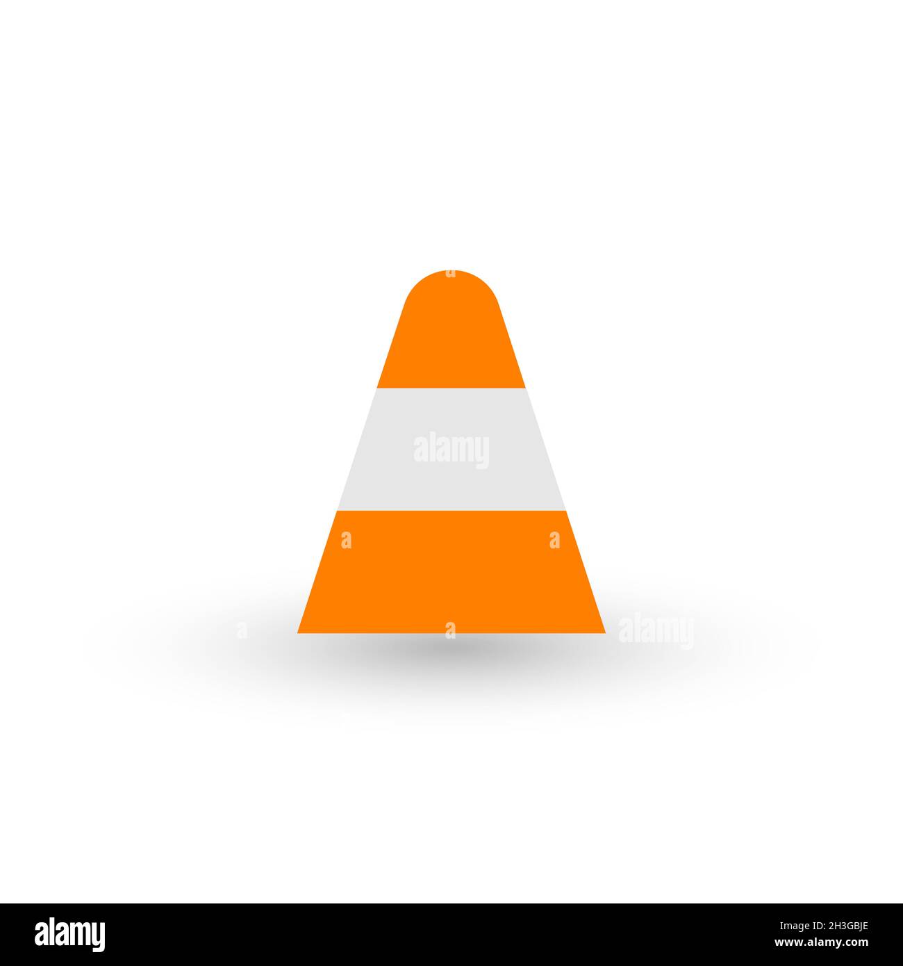 Vector illustration of traffic or construction cone. Stock Vector ...