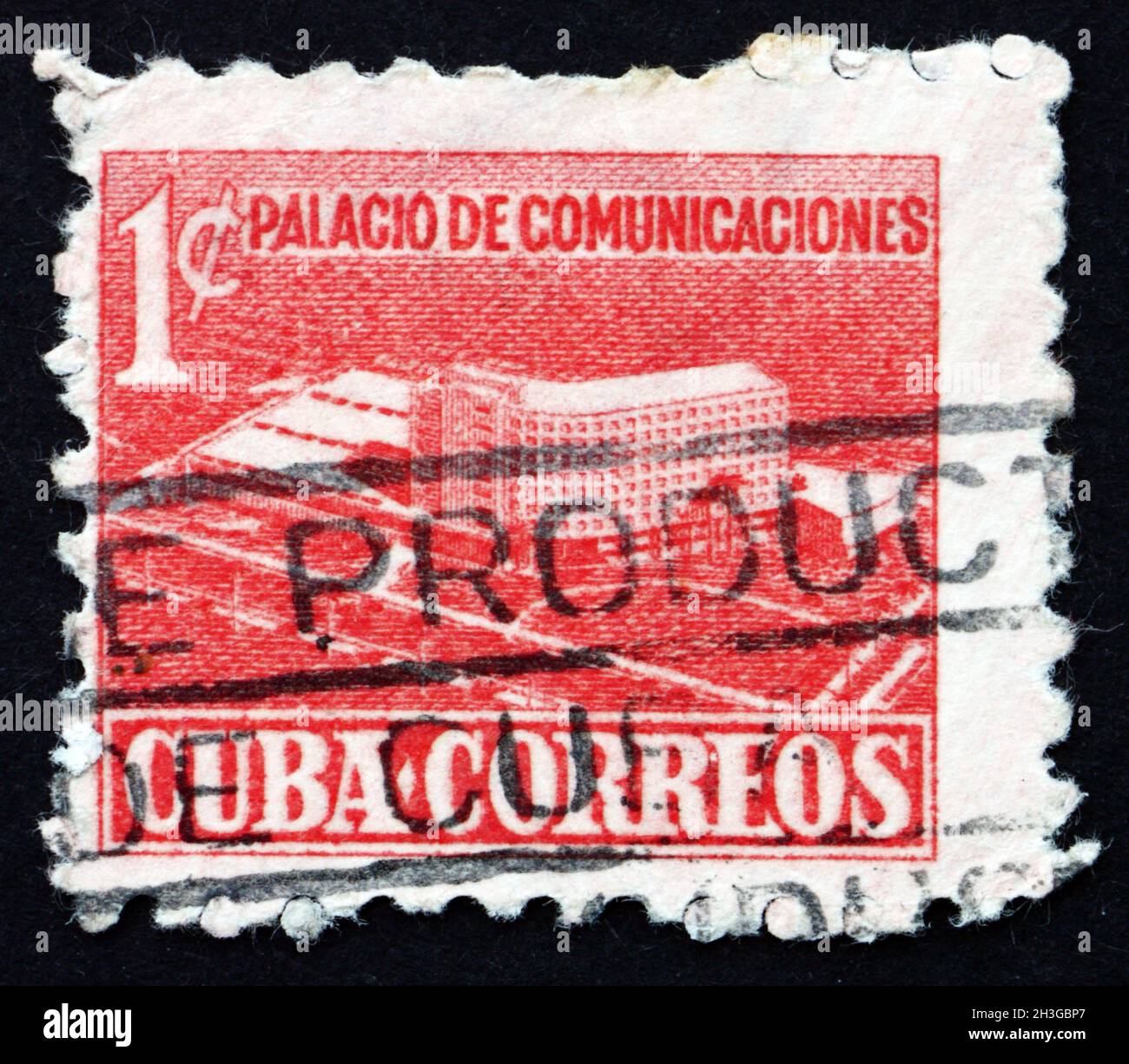 CUBA - CIRCA 1958: a stamp printed in Cuba shows proposed ...