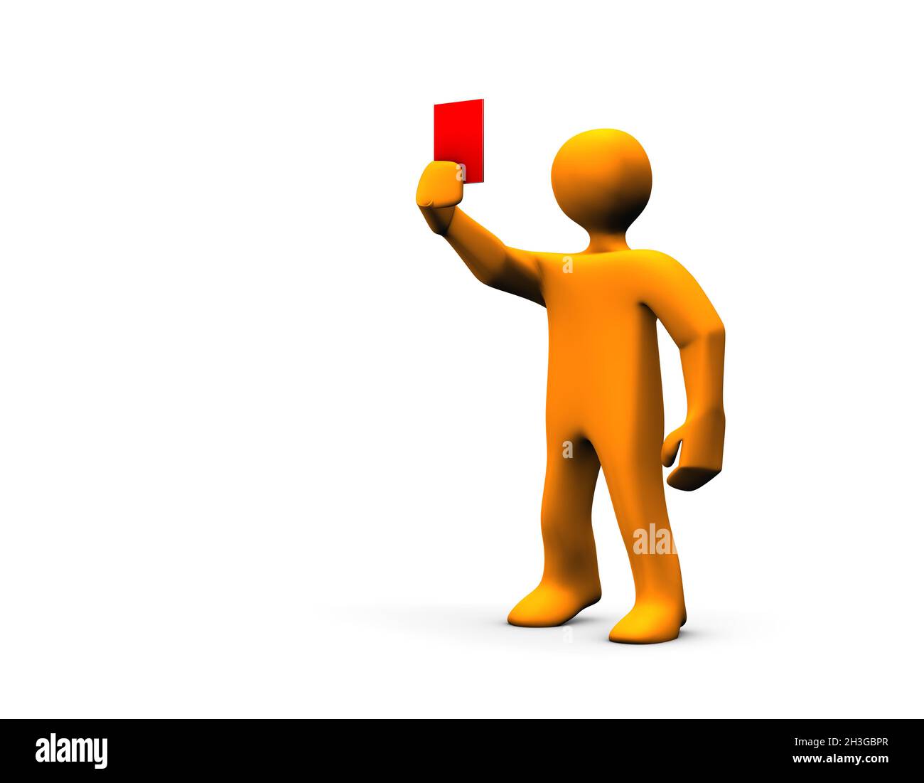 Referee card illustration Cut Out Stock Images & Pictures - Alamy