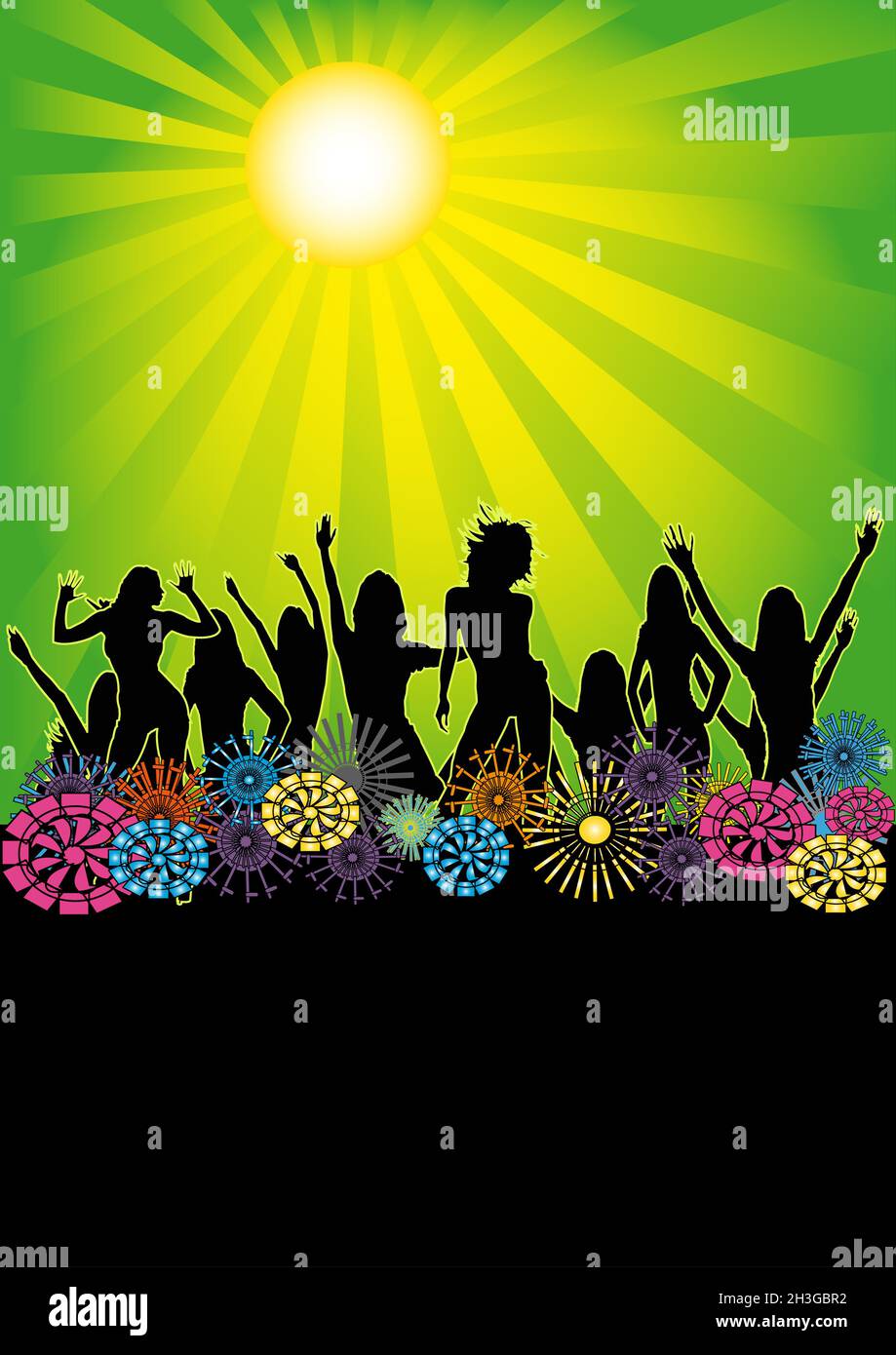 Sun party hi-res stock photography and images - Alamy