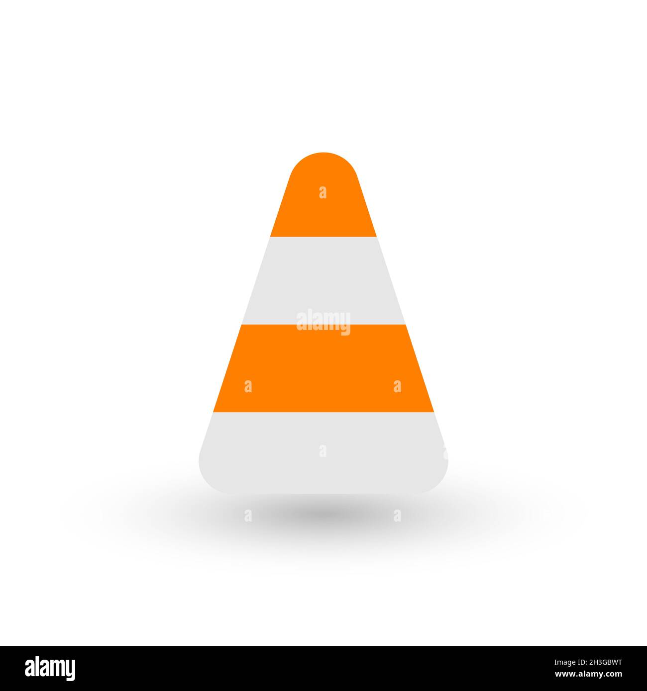 Vector illustration of traffic or construction cone. Stock Vector ...