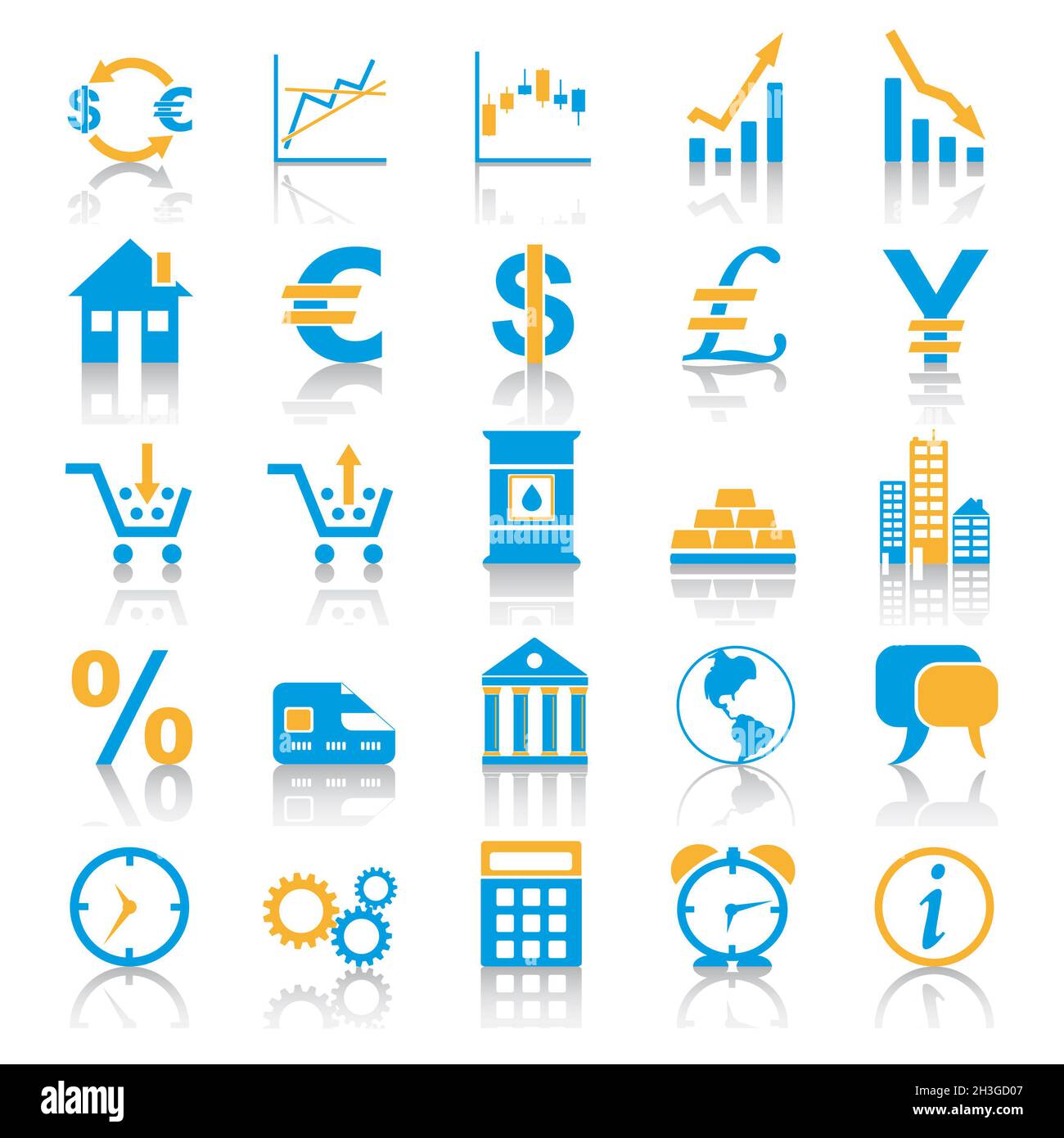 Exchange Marketplace Icons Stock Photo - Alamy