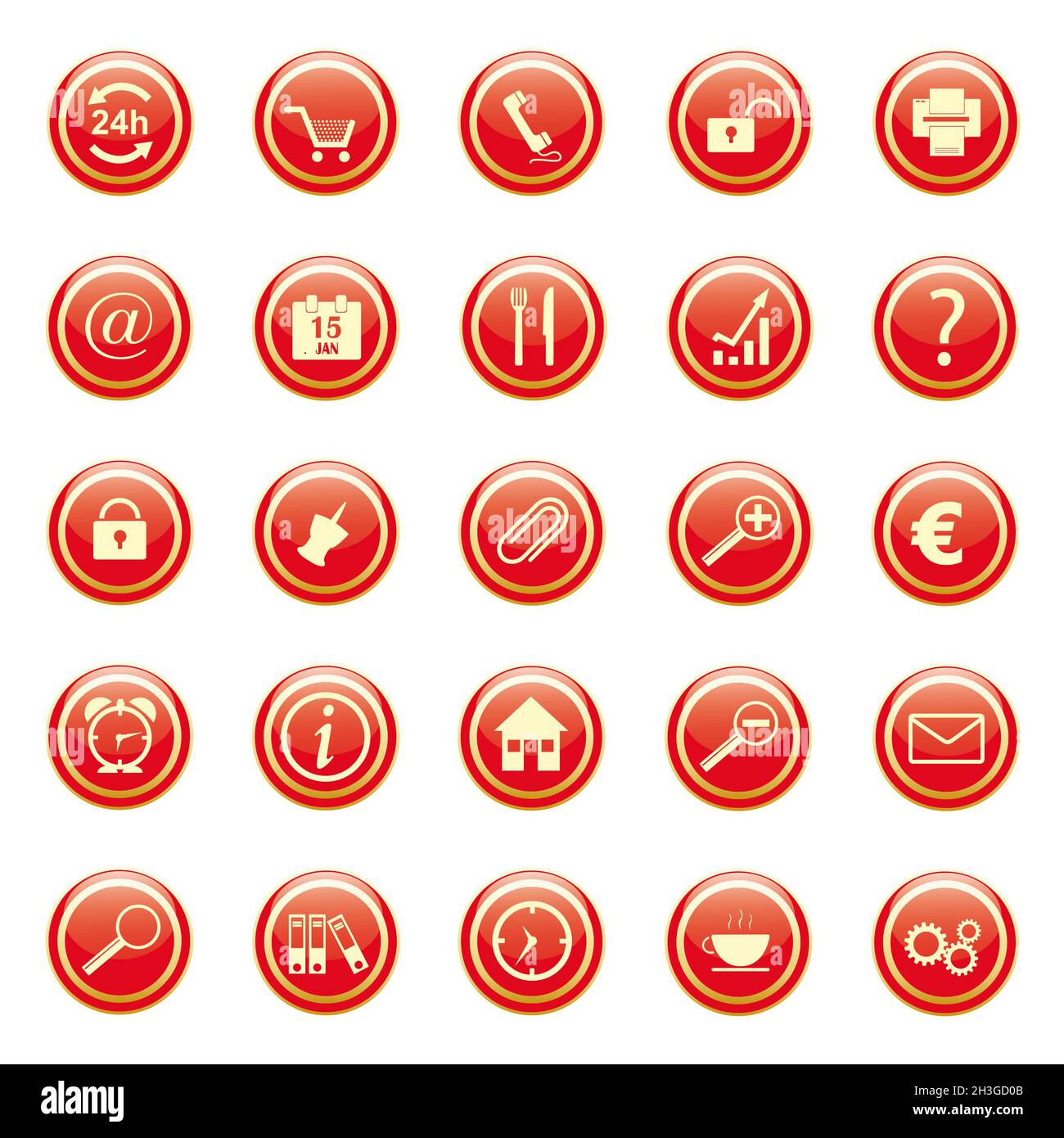 24 buttons hi-res stock photography and images - Alamy