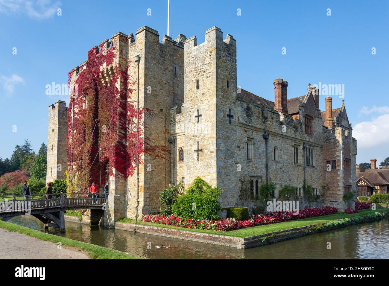 13th century Hever Castle, Hever, Kent, England, United Kingdom Stock ...